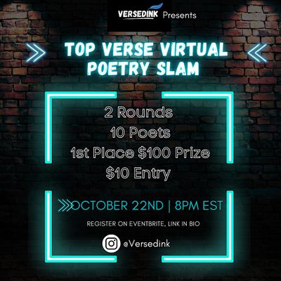 Top Verse Virtual Poetry Slam [December], December 29 2023 | Online ...