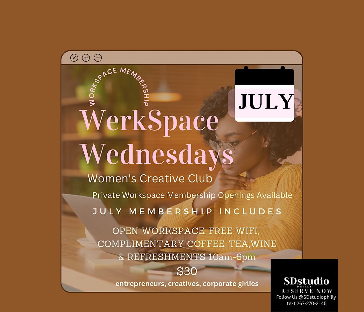 Werkspace Wednesdays Month of July, 26 July 2023 | AllEvents.in