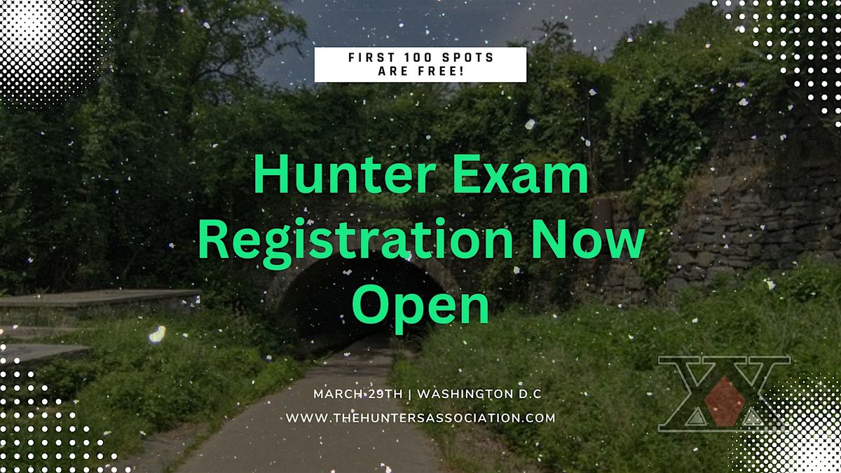 Hunter Exam - The Hunter Association Licensing Exam, Foundry Branch ...