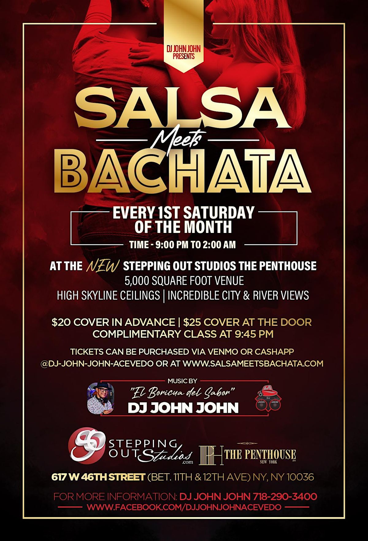 SALSA MEETS BACHATA At The Penthouse Every 1st Saturday Of The Month SALSA MEETS BACHATA At The Penthouse Every 1st Saturday Of The Month