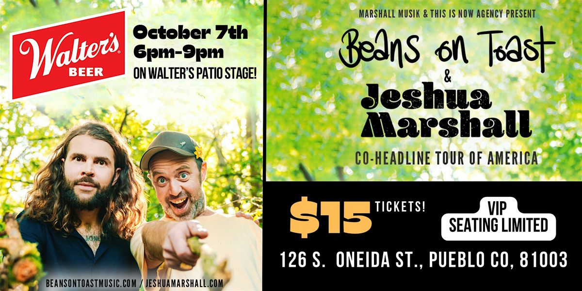 Jeshua Marshall & Beans On Toast From England at Walters, Walter's ...