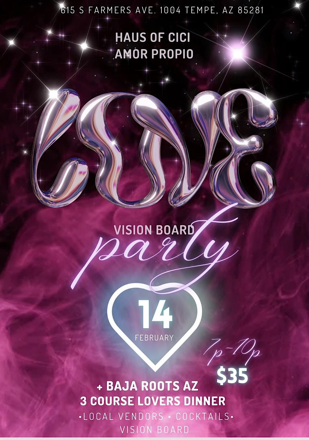Self love vision board and dinner, 615 S Farmer Ave, Tempe, 6 March ...