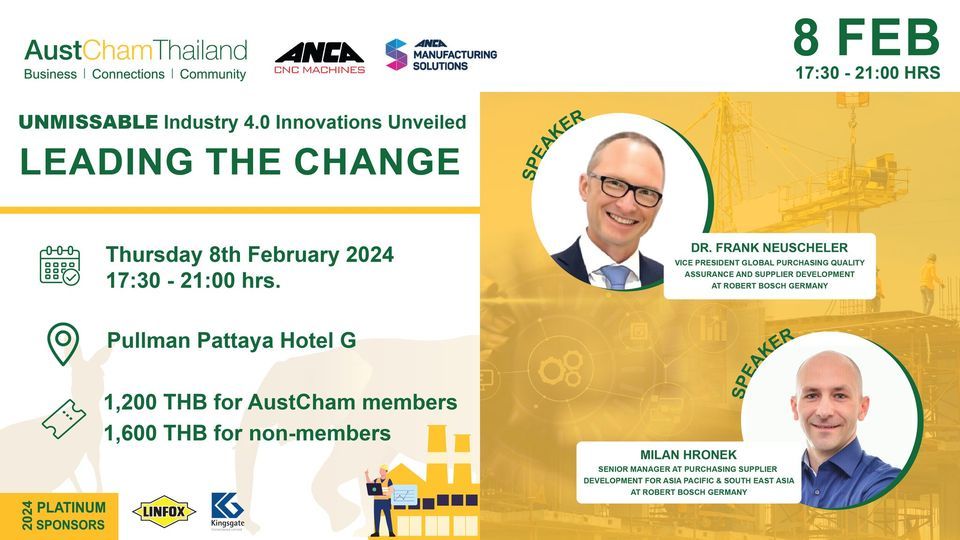 8 FEB - AustCham Thailand ESB Dinner Briefing on Leading the Change ...