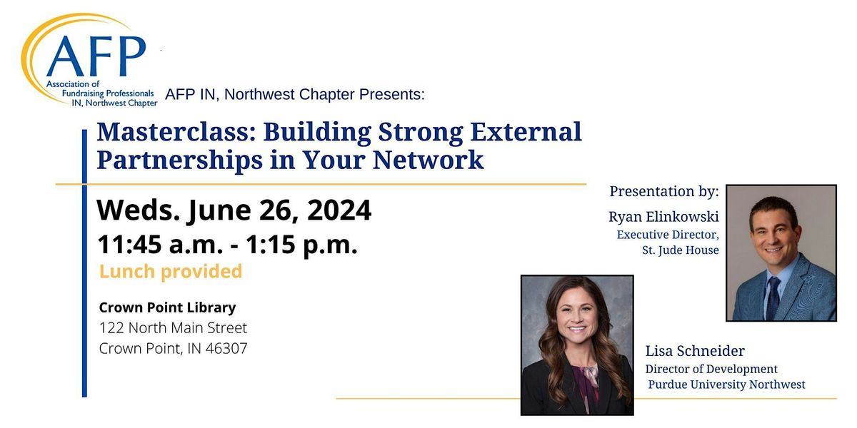 AFP: Building Strong External Partnerships, Crown Point Community ...