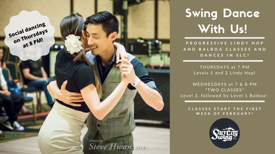 February Swing Dance Classes!, Ballroom Utah Dance Studio, South Salt ...