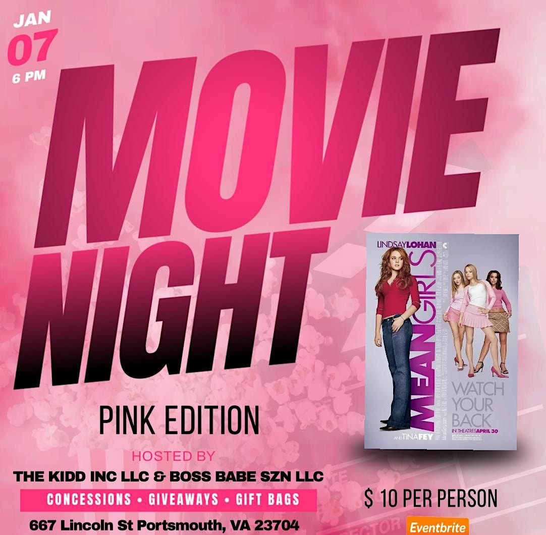 Mean Girls Movie Night- Pink Edition, 668 Lincoln St, Portsmouth, 7 January 2024 | AllEvents