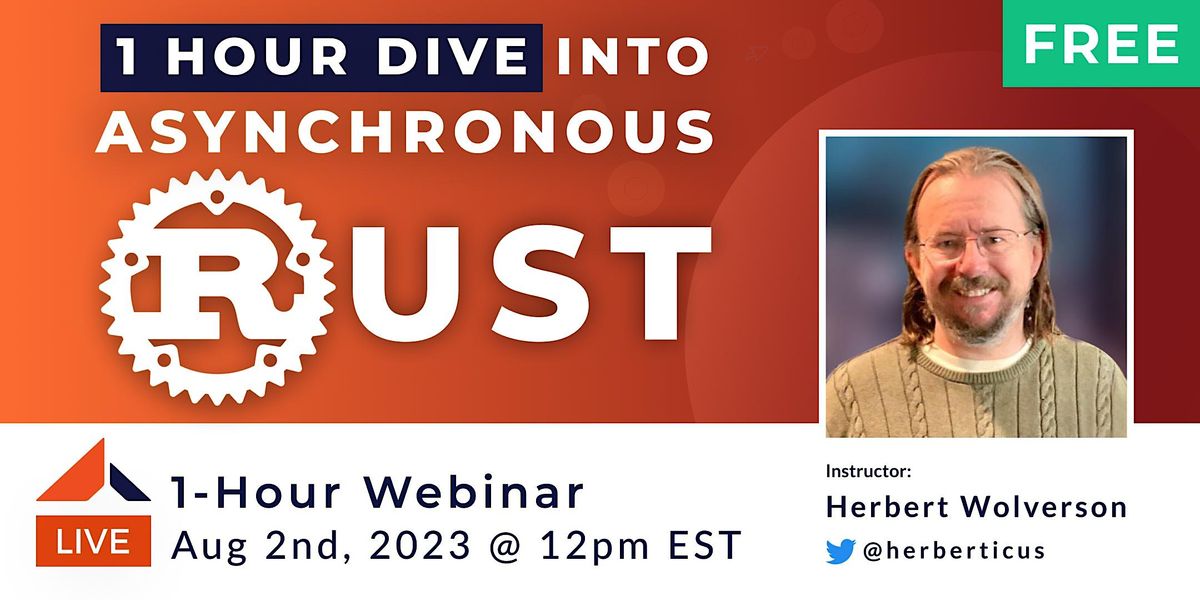 1 Hour Dive into Asynchronous Rust, August 2 2023 | Online Event ...