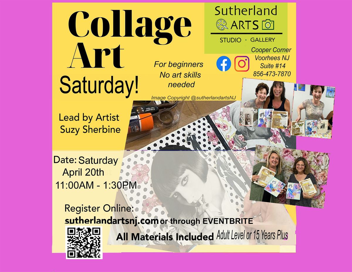 Lets Collage with Suzy! Beginner Collage Art Saturday for Adults ...