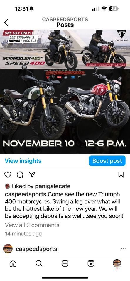 Triumph 400 Event, California Speed-Sports, Inc., Dublin, 10 November ...