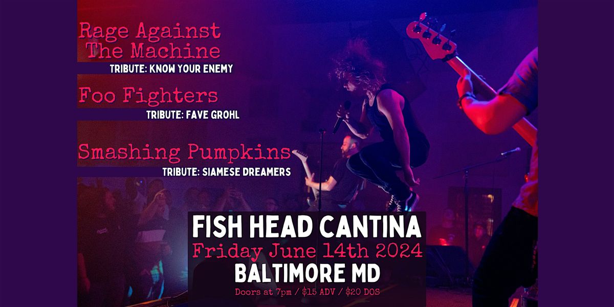 Rage Against The Machine, Foo Fighters, and Smashing Pumpkins Tribute ...