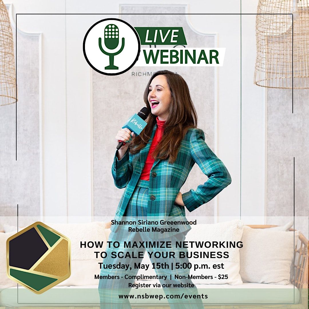 How to Maximize Networking to Scale Your Business, May 15 2023 | Online Event | AllEvents.in