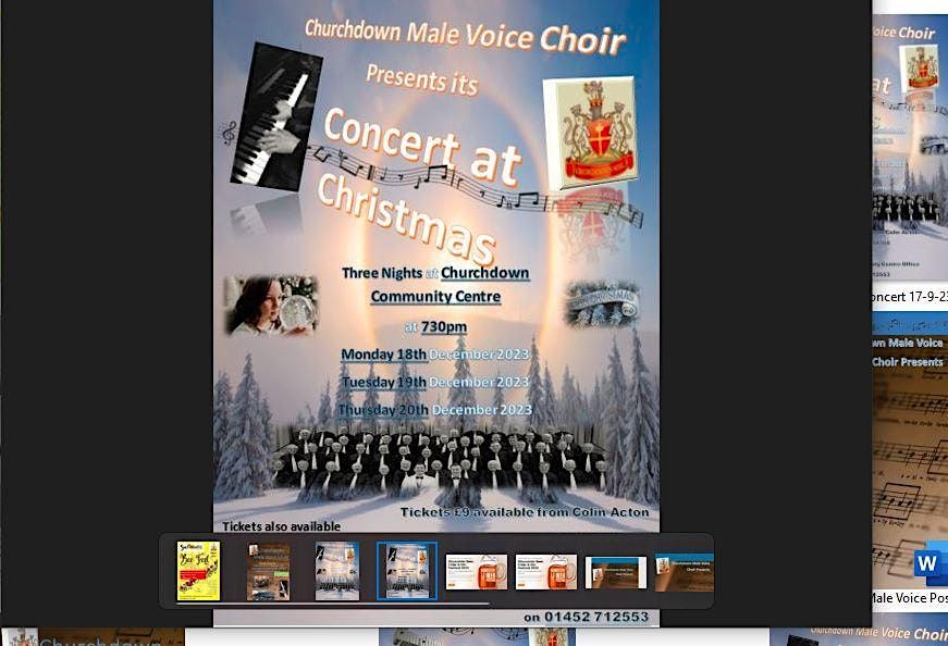 CHURCHDOWN Male Voice Choir Concerts at Christmas, Churchdown Community ...