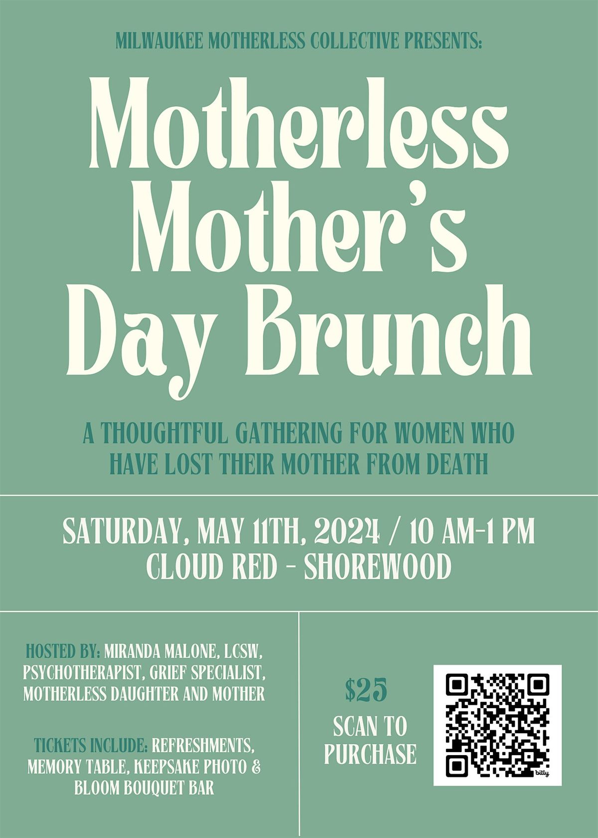 Motherless Mothers Day Brunch Cloud Red Shorewood 11 May 2024