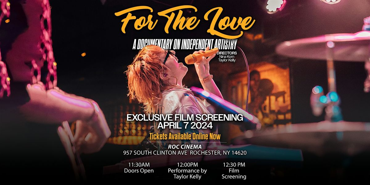 For The Love Film Premiere, ROC Cinema, Rochester, 7 April 2024 | AllEvents