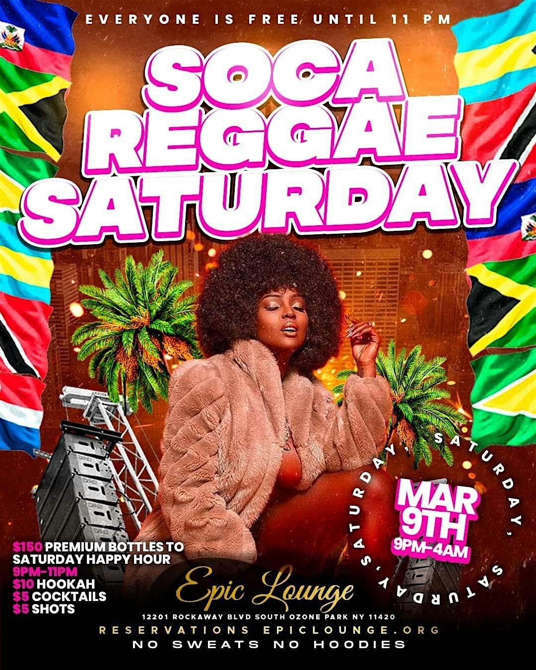 Soca Reggae Saturdays, Epic Lounge, Queens, 16 March to 17 March ...
