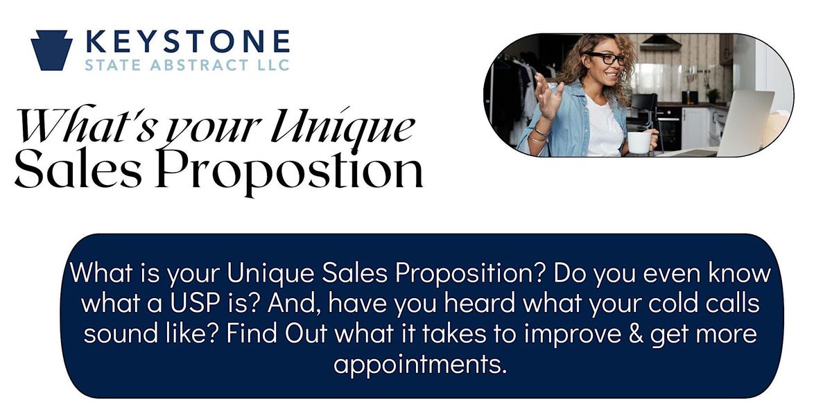 What is your Unique Sales Proposition? Have you heard your Cold Call ...