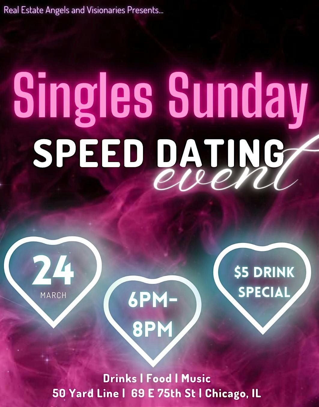 Singles Sunday Speed Dating Chicago (Ages 25-55), Fifty Yard Line ...