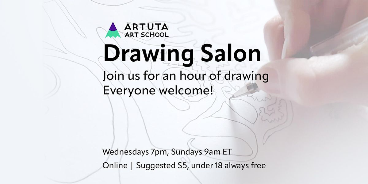 Drawing Salon: join us for an hour of drawing, December 3 2023 | Online ...