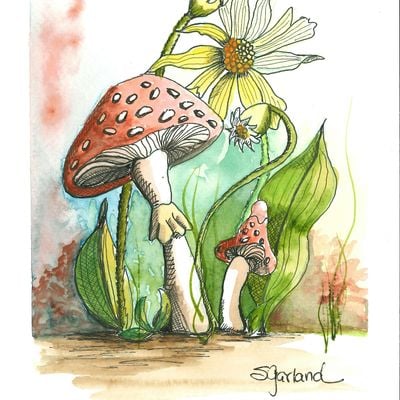 Watercolors with Pen & Ink ( Wednesday Nights 4 sessions), The Artisan ...