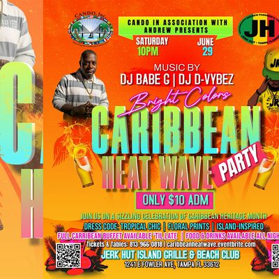 BRIGHT COLORS: CARIBBEAN HEAT WAVE PARTY, 1241 E Fowler Ave, Tampa, 29 ...