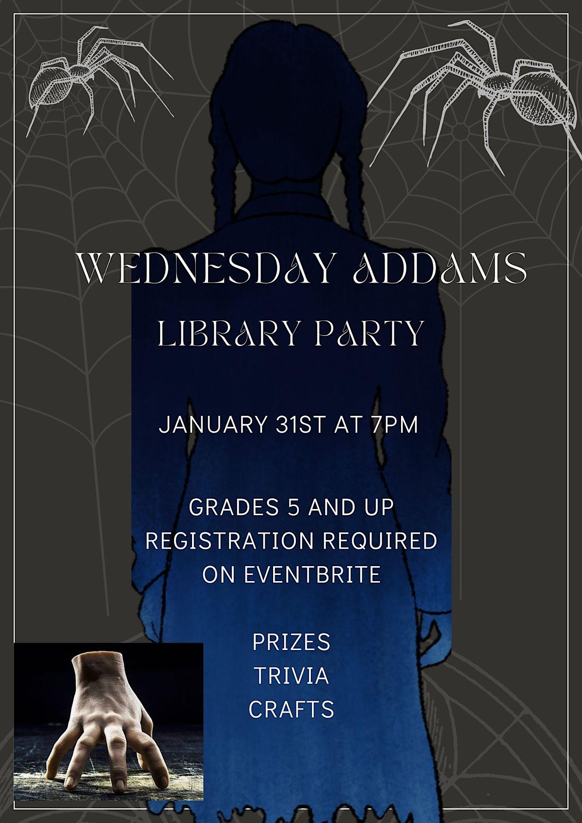 Wednesday Addams Party at the Library - Grades 5 and Up, Springfield ...