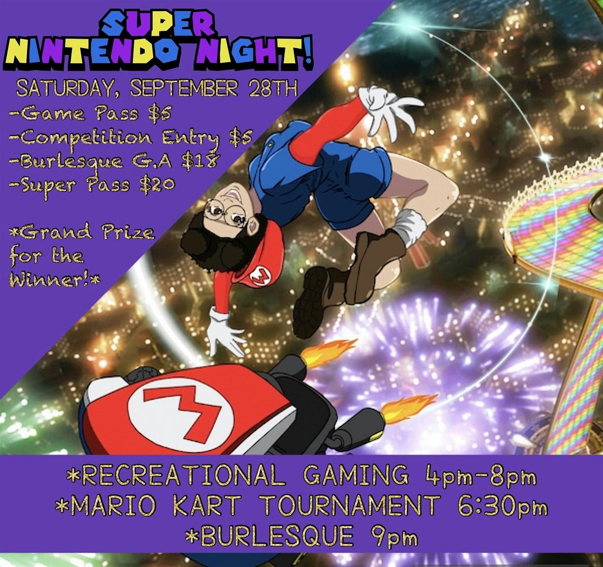 PSYCHO 7 PRODUCTIONS PRESENTS: Super Nintendo Night!, The Basement ...