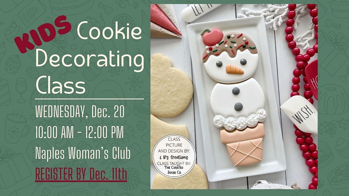 Christmas Snowman Cookie Decorating Class, Naples Woman's Club, 20 ...