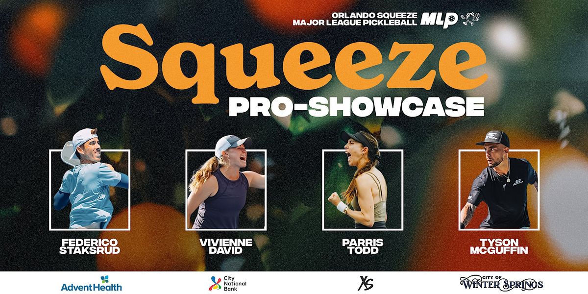 Major League Pickleballs Orlando Squeeze Pro-Showcase, Central Winds Pickleball Center, Winter ...