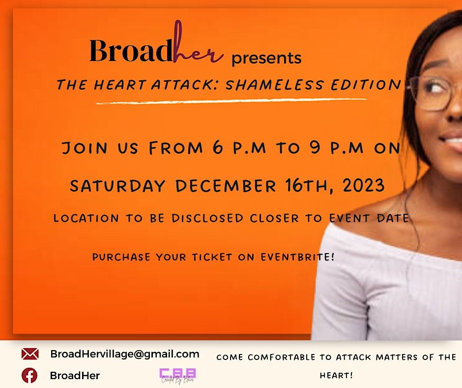 The Heart Attack: Shameless Edition, 16 December 2023 | AllEvents.in
