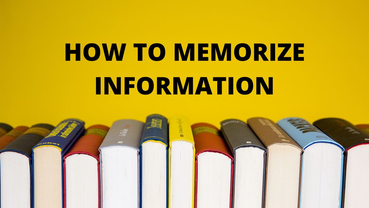 How To Memorize Information - Bandung, (ONLINE EVENT), Bandung, 31 ...