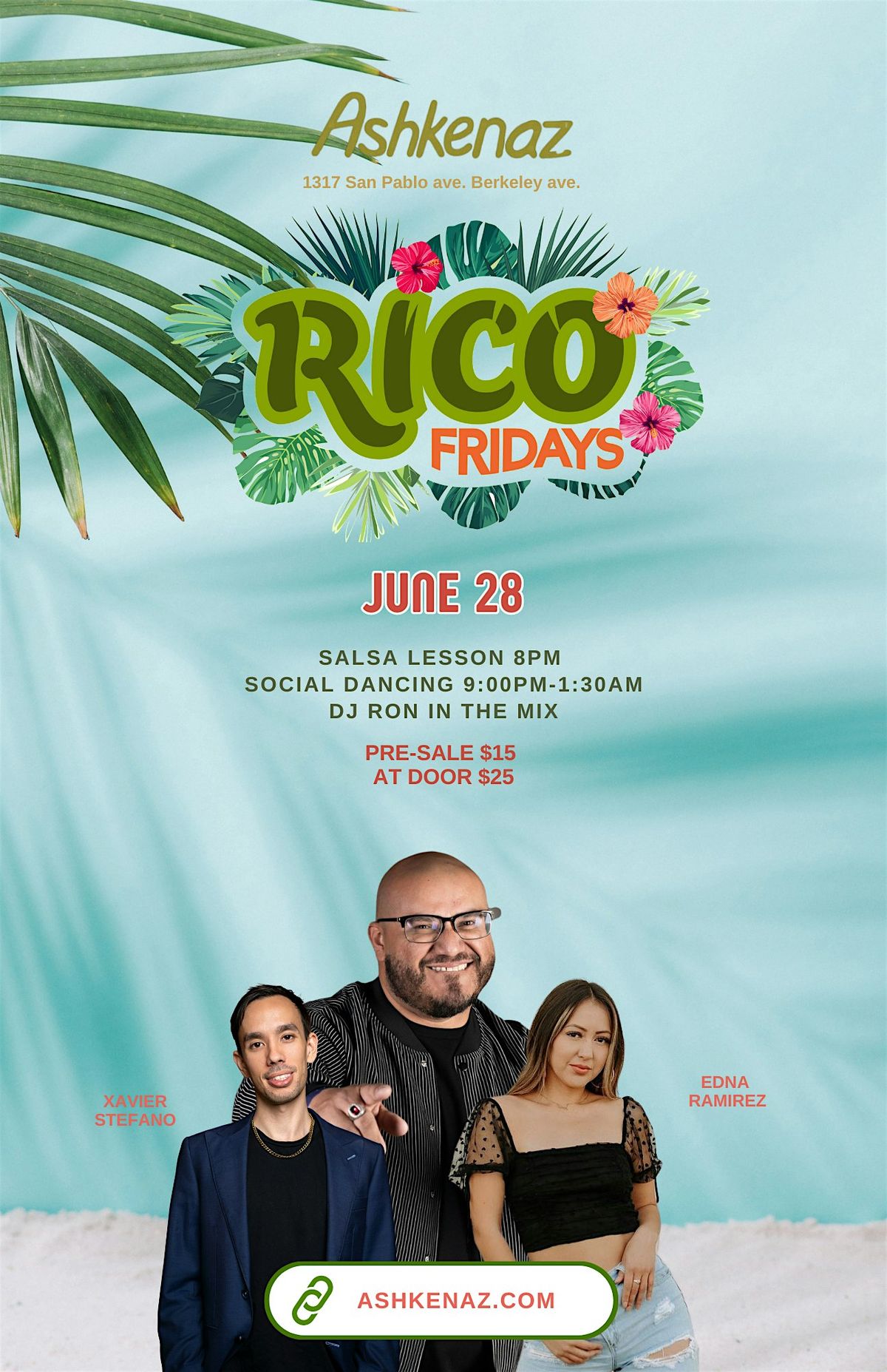 RICO Fridays : Latin dance party, Ashkenaz Music & Dance Community ...