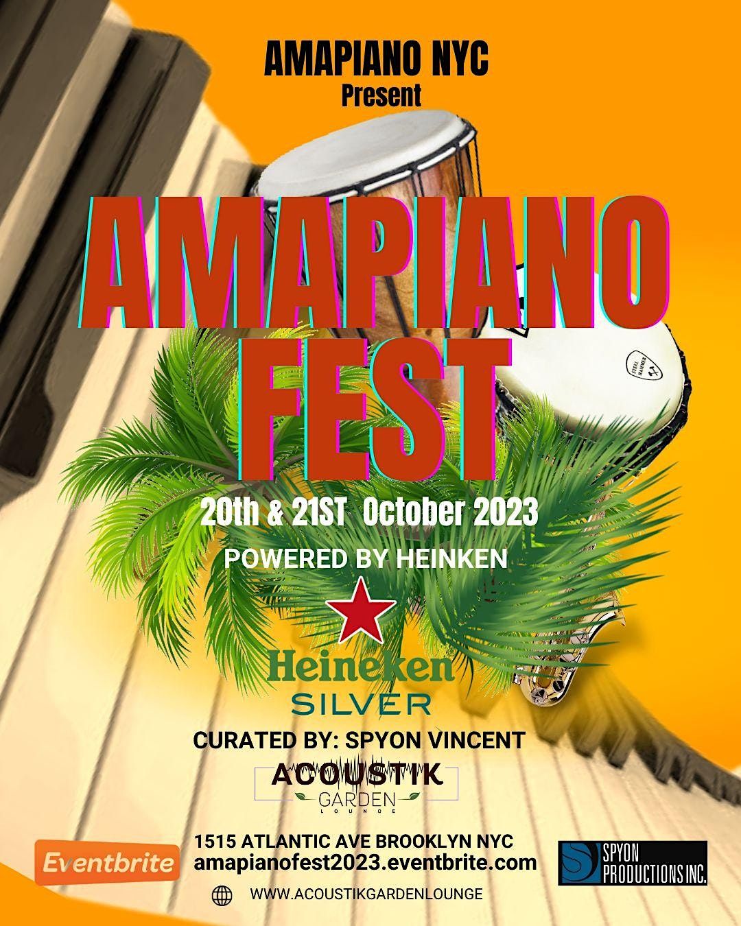 AMAPIANO FEST NYC, Acoustik Garden Lounge, Brooklyn, 21 October to 22 ...