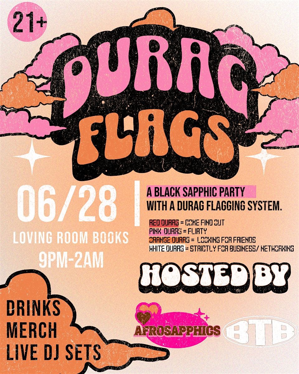 Afro Sapphix: DuRag Flags, LOVING ROOM: diaspora books + salon, Seattle ...