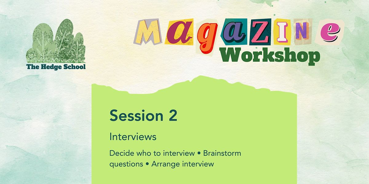 Home Ed Magazine Workshop - Session 2, Phoenix Community Hall ...