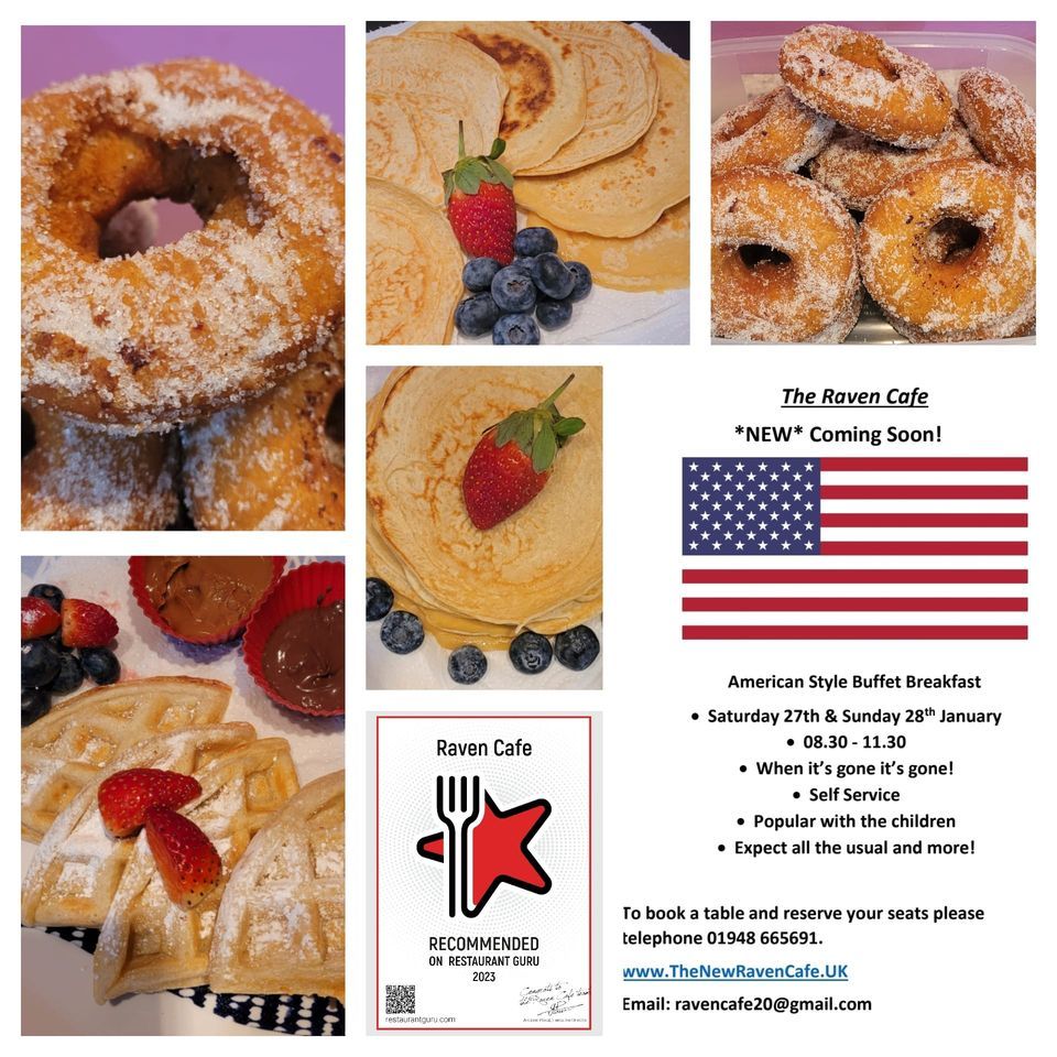*NEW* American Buffet Style Breakfast Weekend 27-28 Jan 2024, heath ...