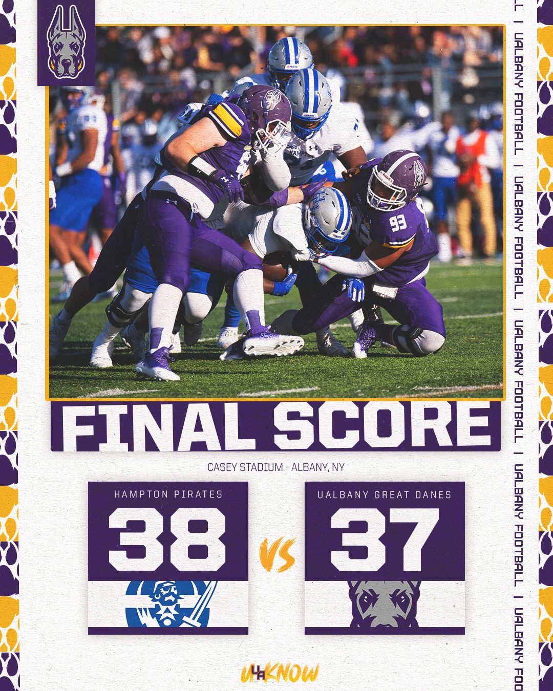 UAlbany Great Danes vs. Hampton Pirates, Bob Ford Field, Albany, 8 June ...