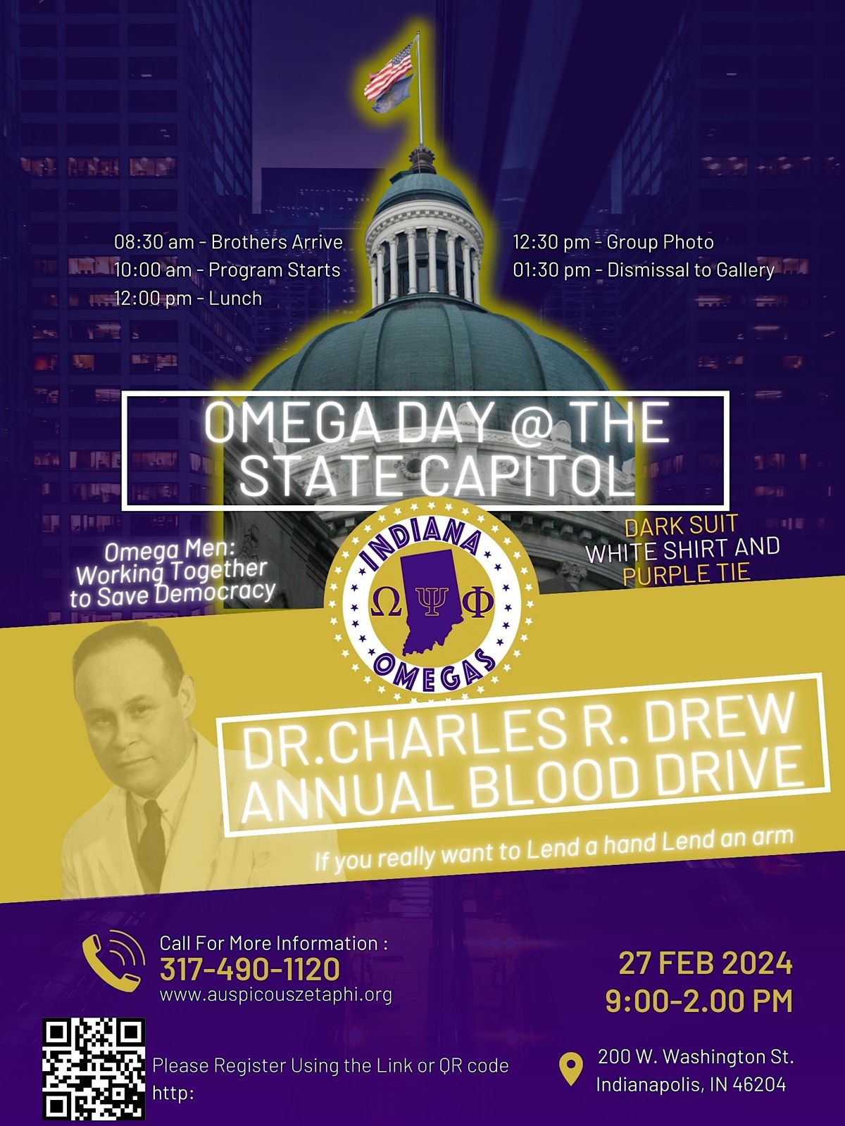 Calling all Members of Omega Psi Phi Inc. to the Indiana State House ...