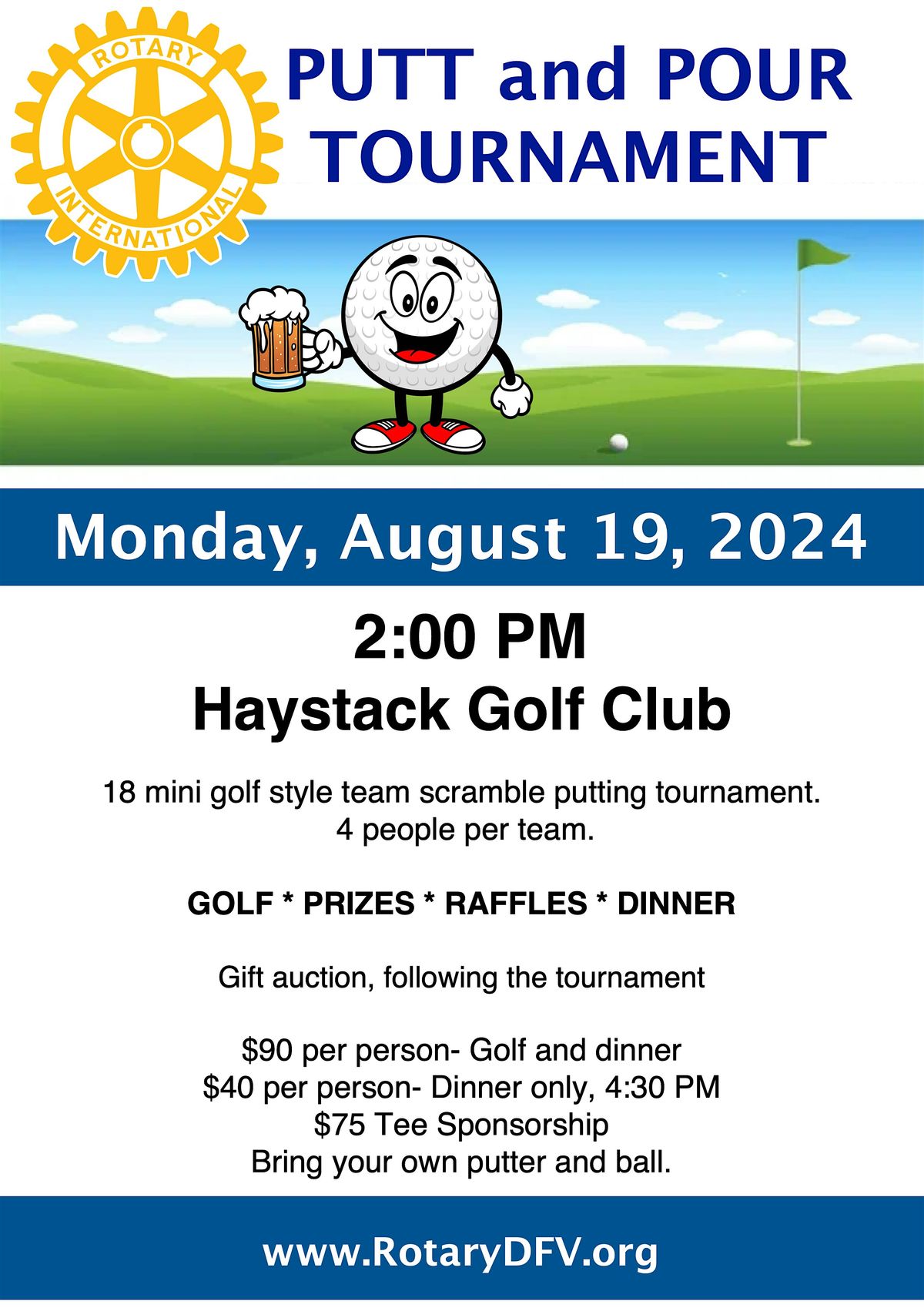 Putt and Pour Golf Tournament, Haystack Golf Course, Wilmington, 19 ...