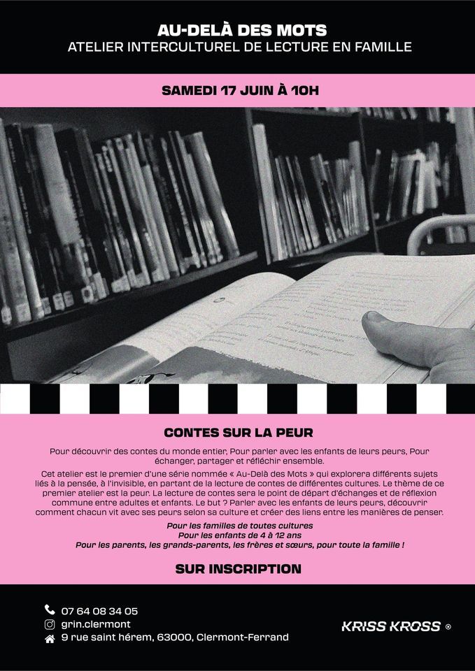 Atelier familial interculturel de contes sur la peur, Grin, Vichy, 17 ...