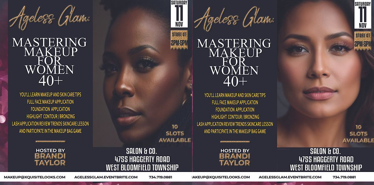 Ageless Glam: Mastering Makeup for Women 40+, Salon & Co., West ...