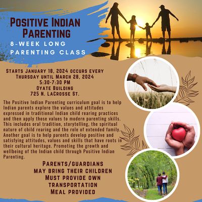 Positive Indian Parenting Group, 725 N Lacrosse St, Rapid City, January ...