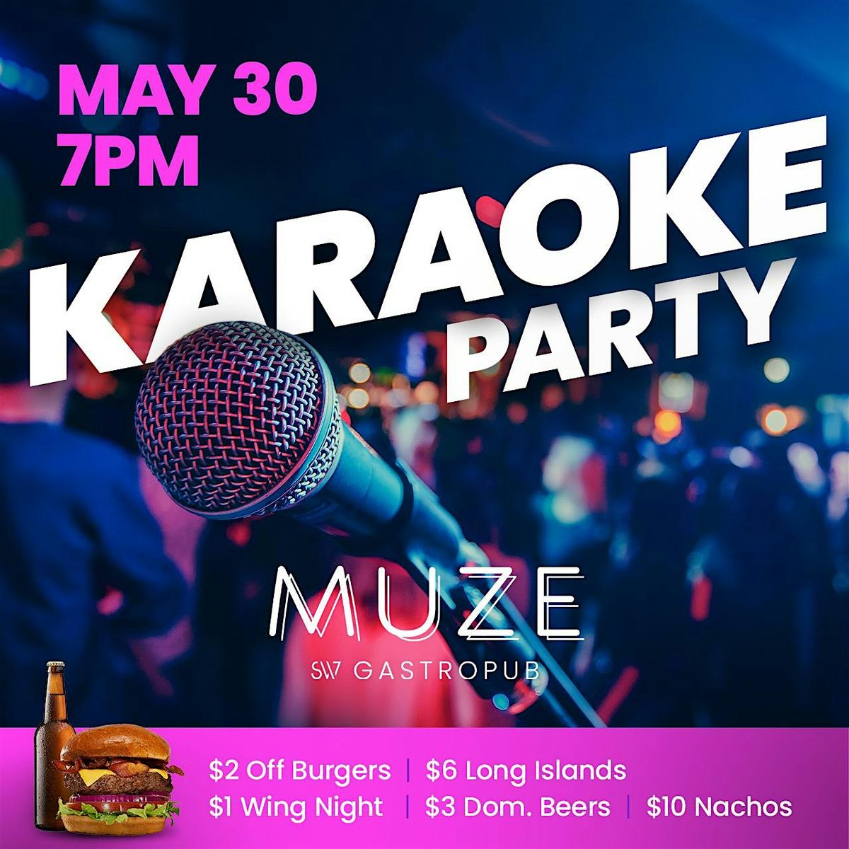Karaoke Party! Cleveland Pride Week, Muze Gastropub, Lakewood, 30 May ...