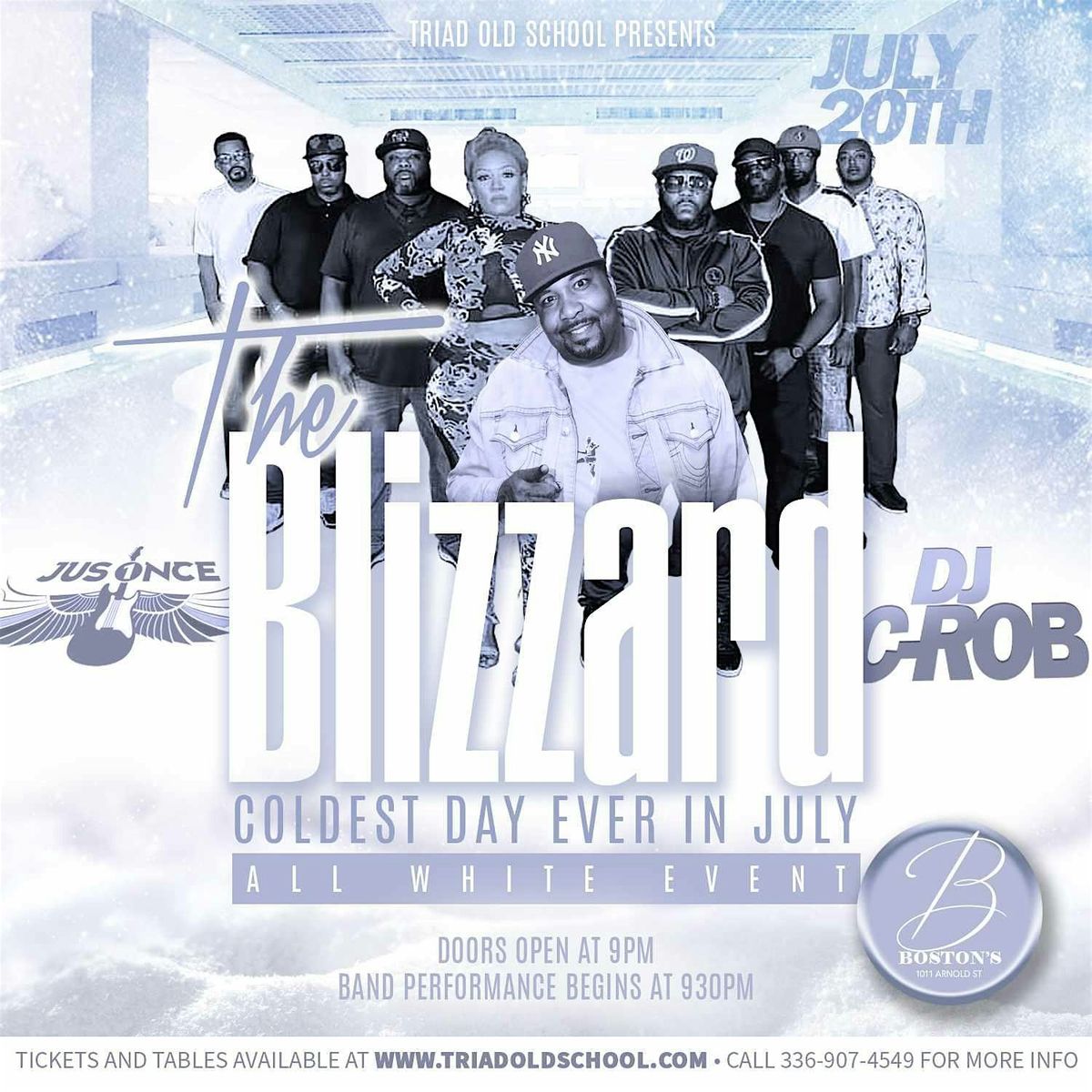 "THE BLIZZARD" - THE 13TH ANNUAL ALL WHITE AFFAIR W/JUS ONCE & DJ C-ROB ...