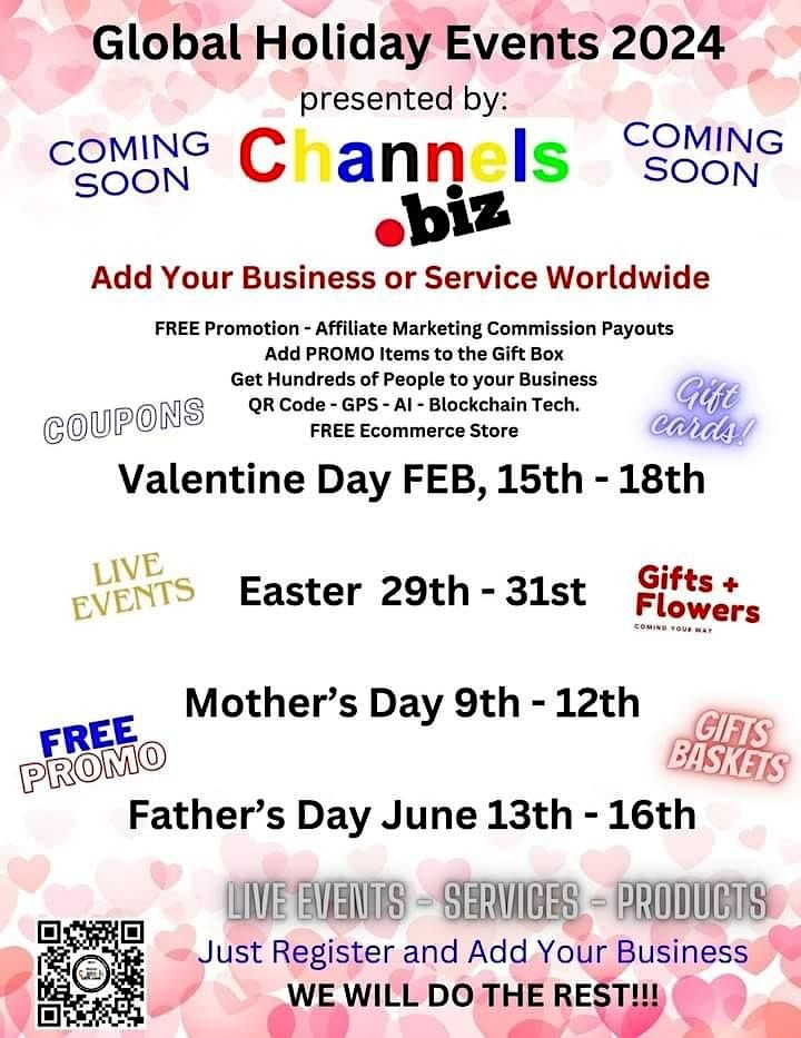 Channels.biz Global Holiday Events 2024 (Valentines Day), February 15 ...