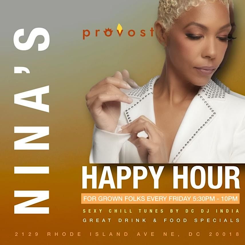THE REAL CHILL happy hour every Friday, 2129 Rhode Island Ave NE ...