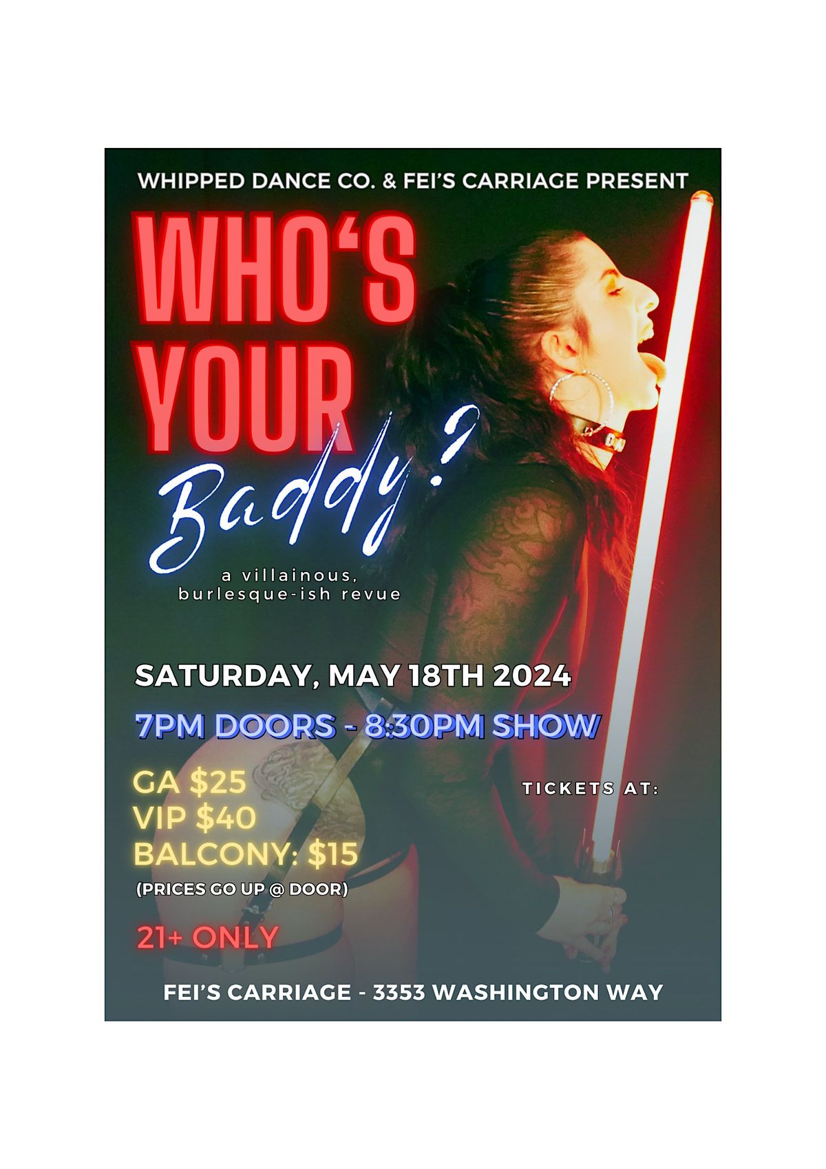 Whos Your Baddy? a villainous burlesque-ish revue, The Regent, Longview ...