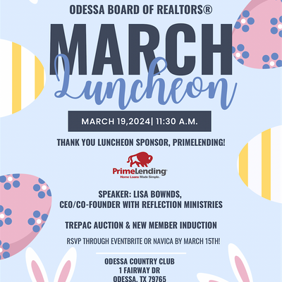 March Luncheon, Odessa Country Club, 19 March 2024 | AllEvents.in