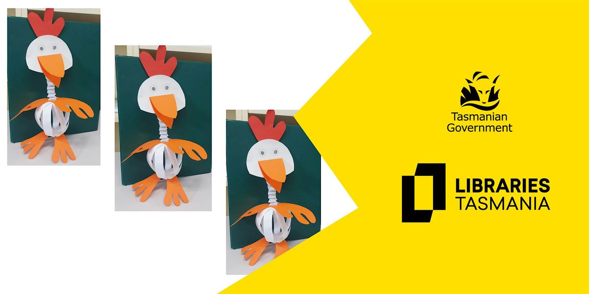 Groovy Chicken Papercraft at Wynyard Library, 13 Exhibition Link ...
