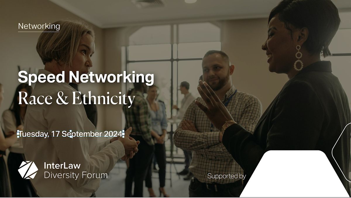 Speed Networking: Race & Ethnicity, VENUE TBC, London, 17 September ...