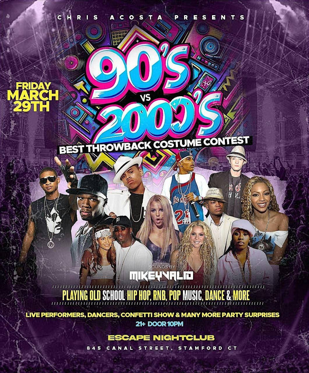 90s vs 2000’s: a Y2K Party and Costume Contest, Escape Nightclub ...